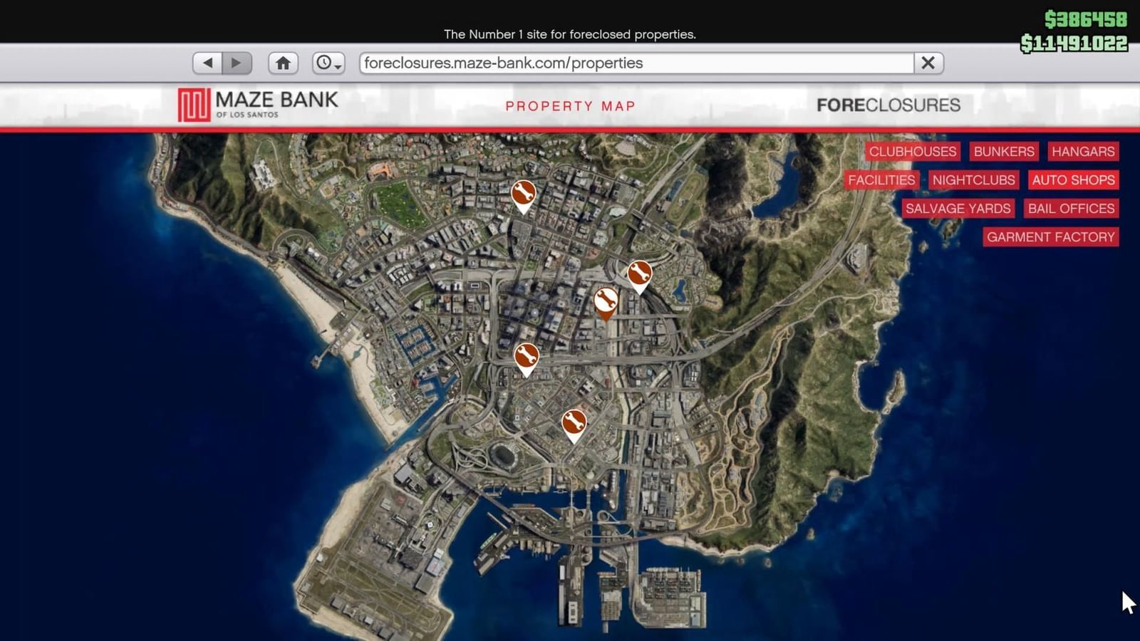 GTA Online best Auto Shop location: All you need to know