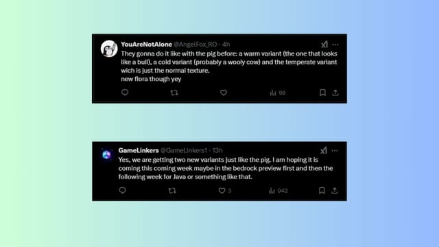 "WE ARE SO BACK!!!": Minecraft fans are excited as Mojang teases cow ...