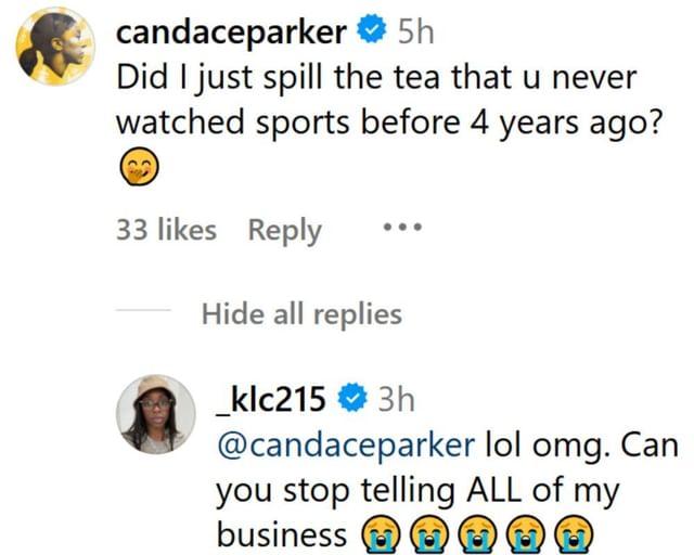 Candace Parker spills tea over Kahleah Copper's latest sports interest ...