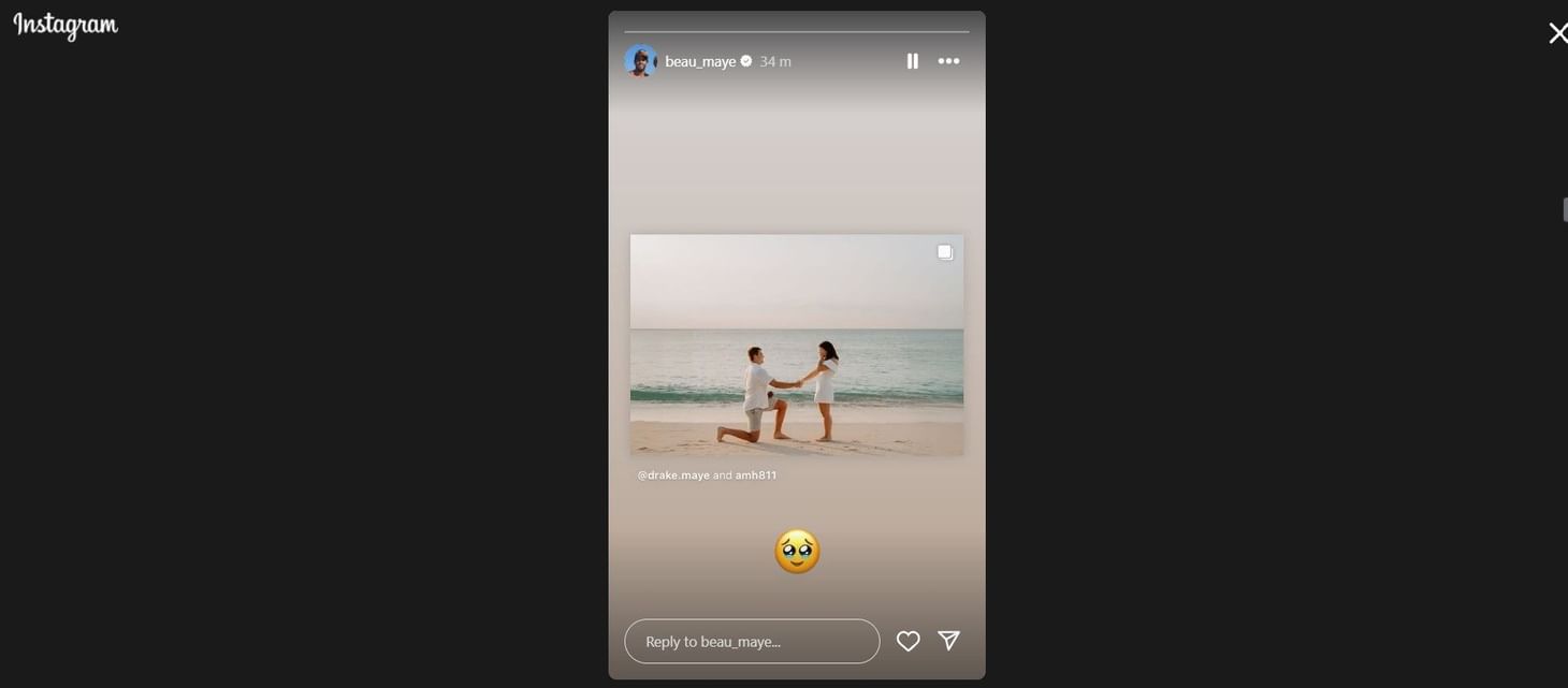 Patriots' Drake Maye gets engaged to Ann Michael after stunning beachside proposal