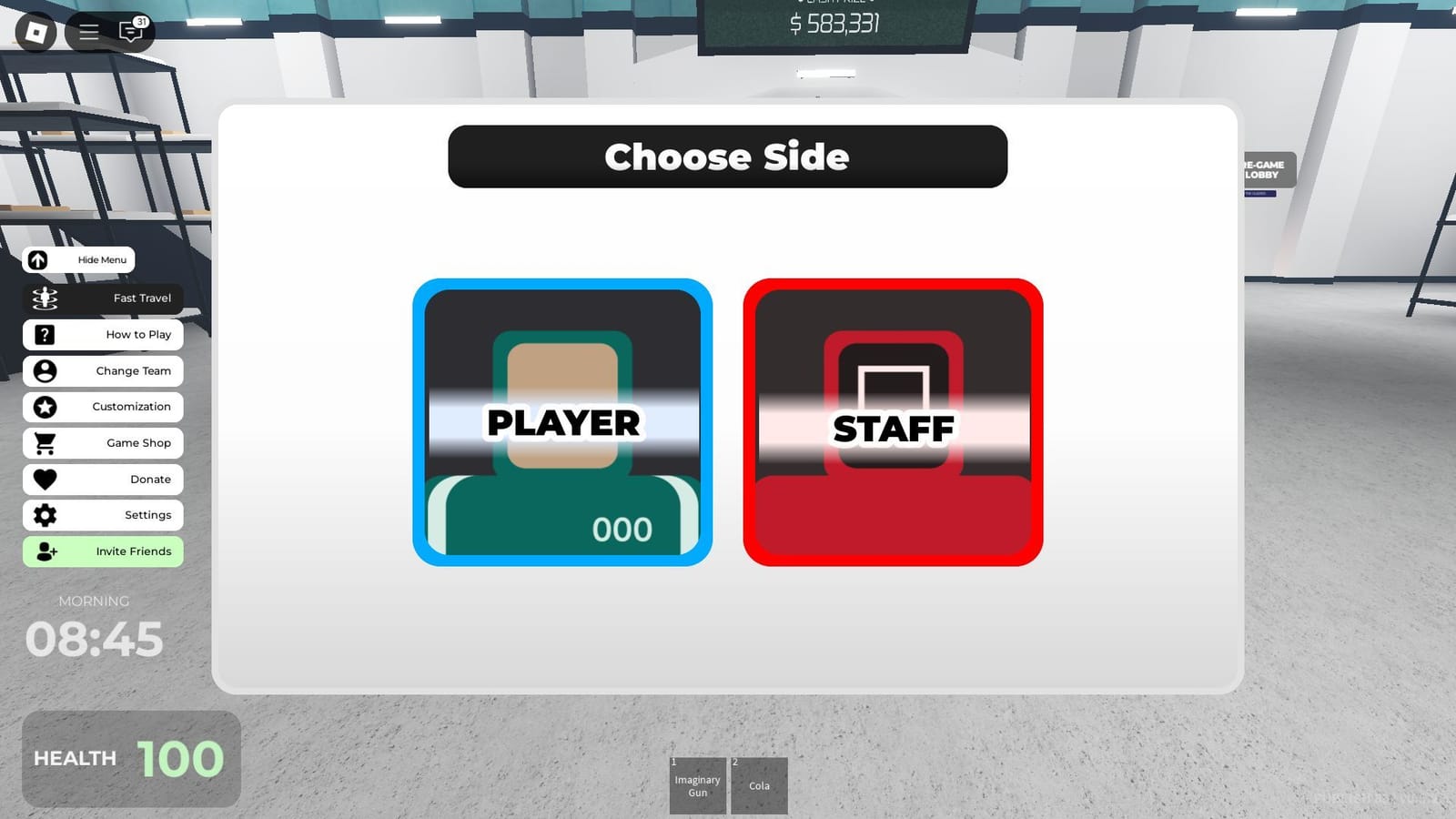 How to play Squid Game Infinity Roleplay