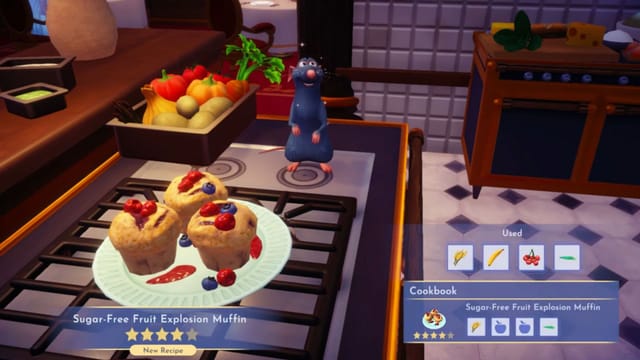 How to make Sugar-Free Fruit Explosion Muffin in Disney Dreamlight Valley