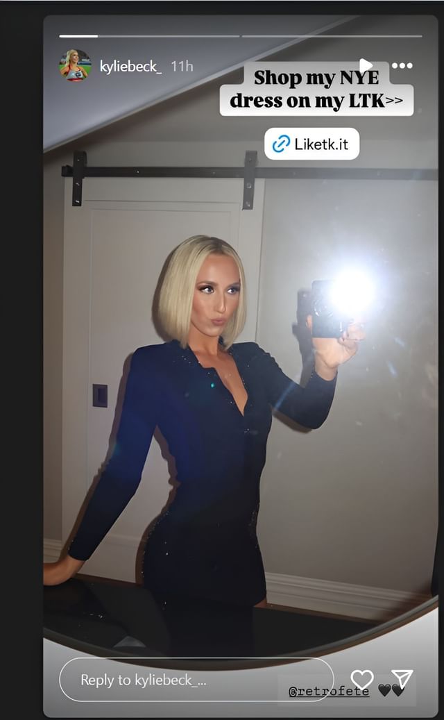 Carson Beck’s sister Kylie offers fans insight on glamorous NYE outfit ...