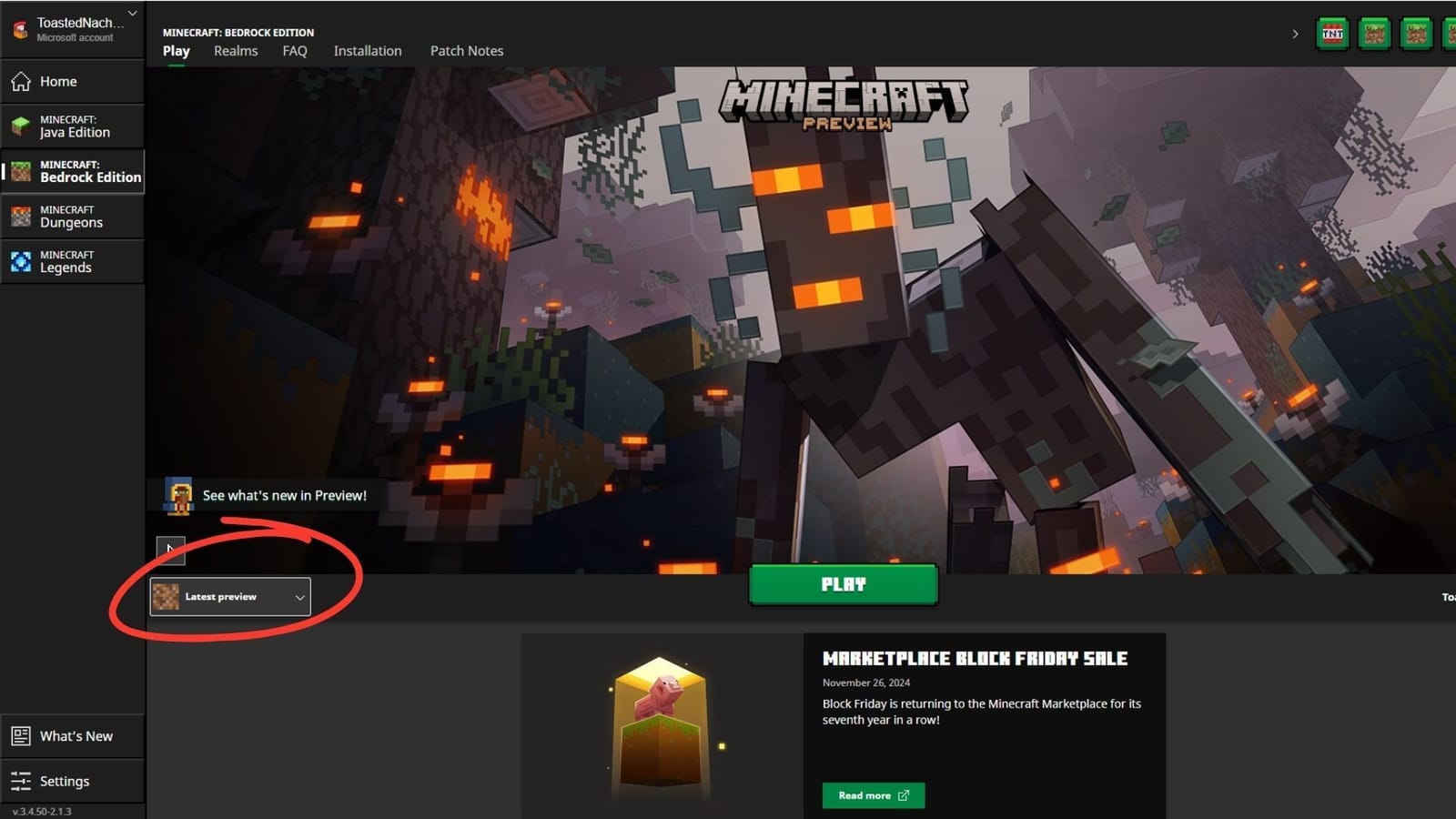 How to download Minecraft Bedrock 1.21.60.27 beta and preview