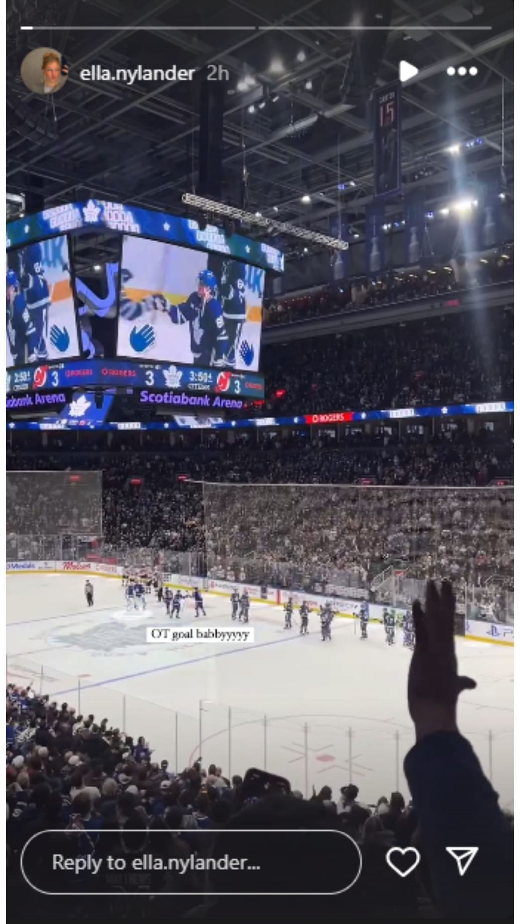 William Nylander's sister Ella drops 3-word reaction to her brother ...