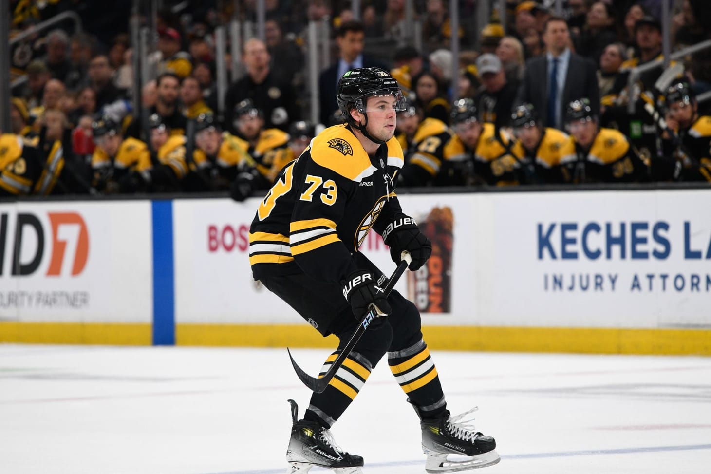 Why does Charlie McAvoy wear 73?