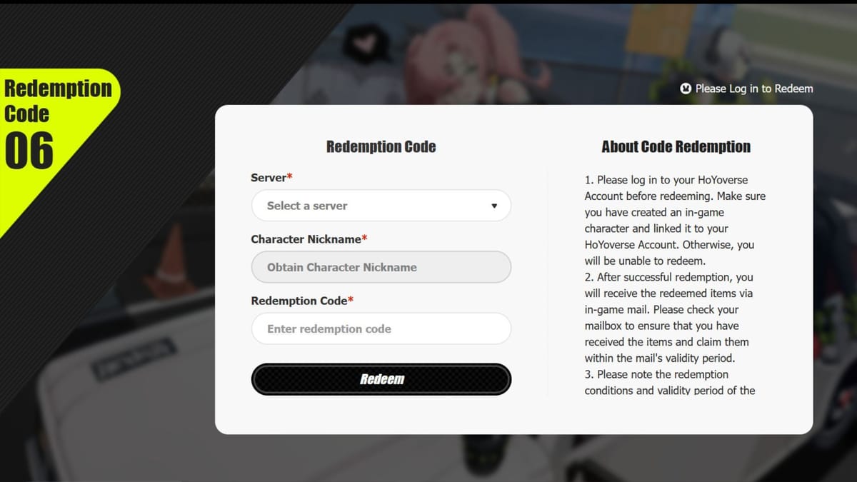 Zenless Zone Zero 1.5 redeem codes
