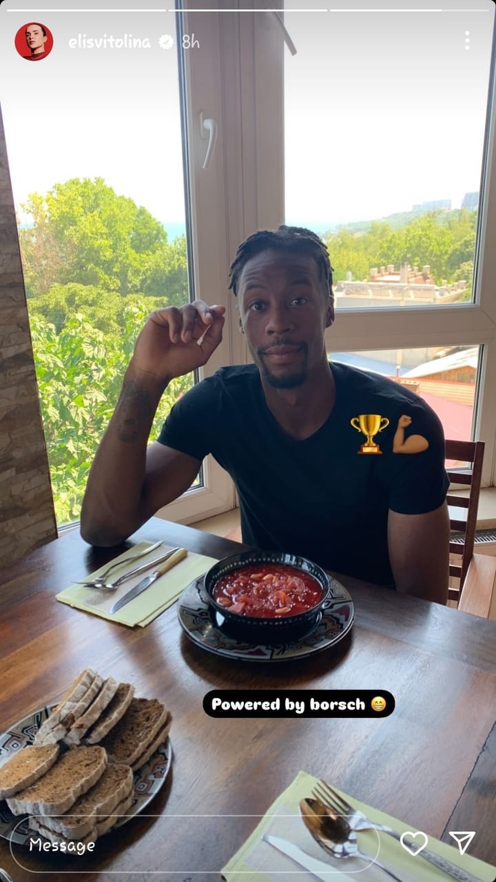 Gael Monfils' wife Elina Svitolina drops 3-word reaction as he creates ...