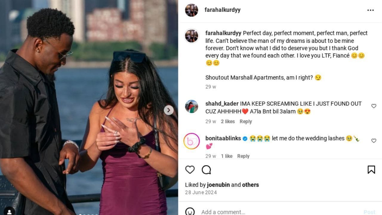 Tyler Nubin: PICS: Giants rookie Tyler Nubin's fiancee Farah Alkurdy ...