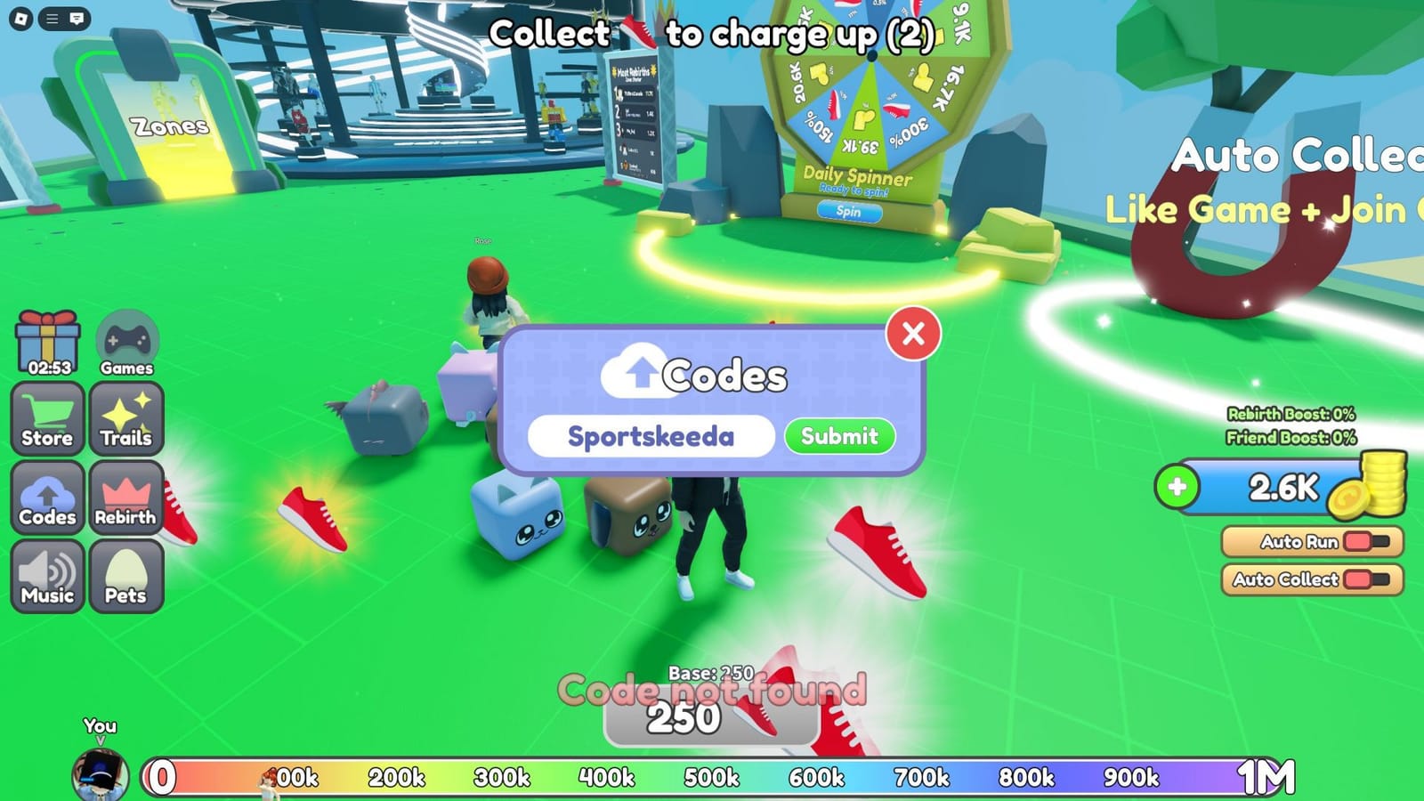 +1 Speed Race codes
