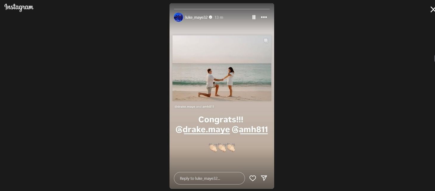 Patriots' Drake Maye gets engaged to Ann Michael after stunning beachside proposal