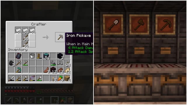 How Minecraft crafter blocks can be extremely helpful while mining ...