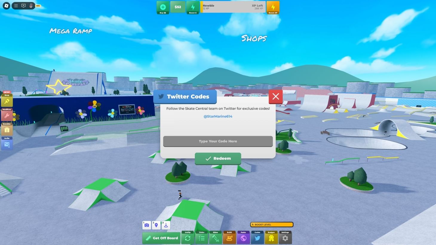 Skate Park codes (February 2025)