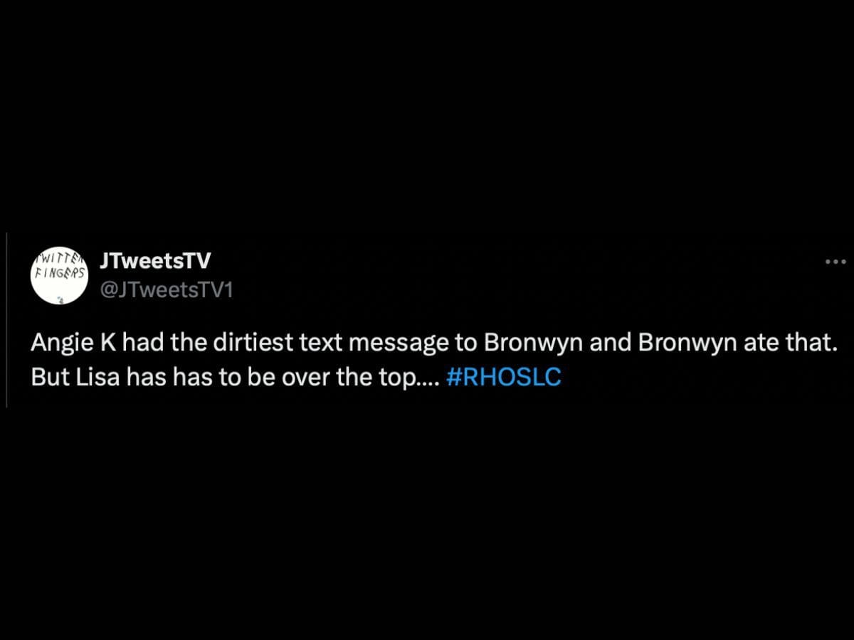 “Dirtiest text”- The Real Housewives of Salt Lake City fans react to ...