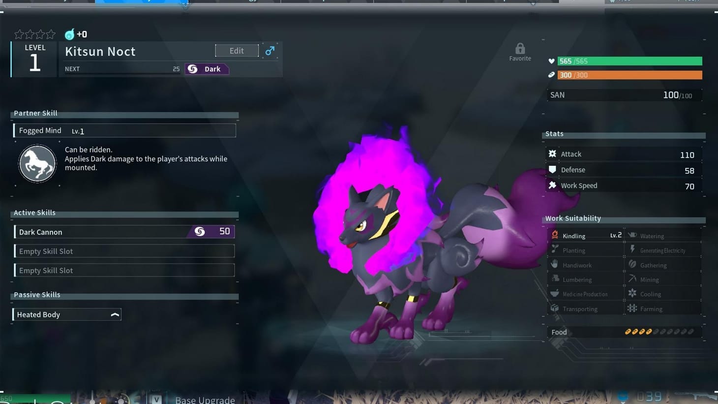 Kitsun Noct in Palworld: Where to find, best skills, and more