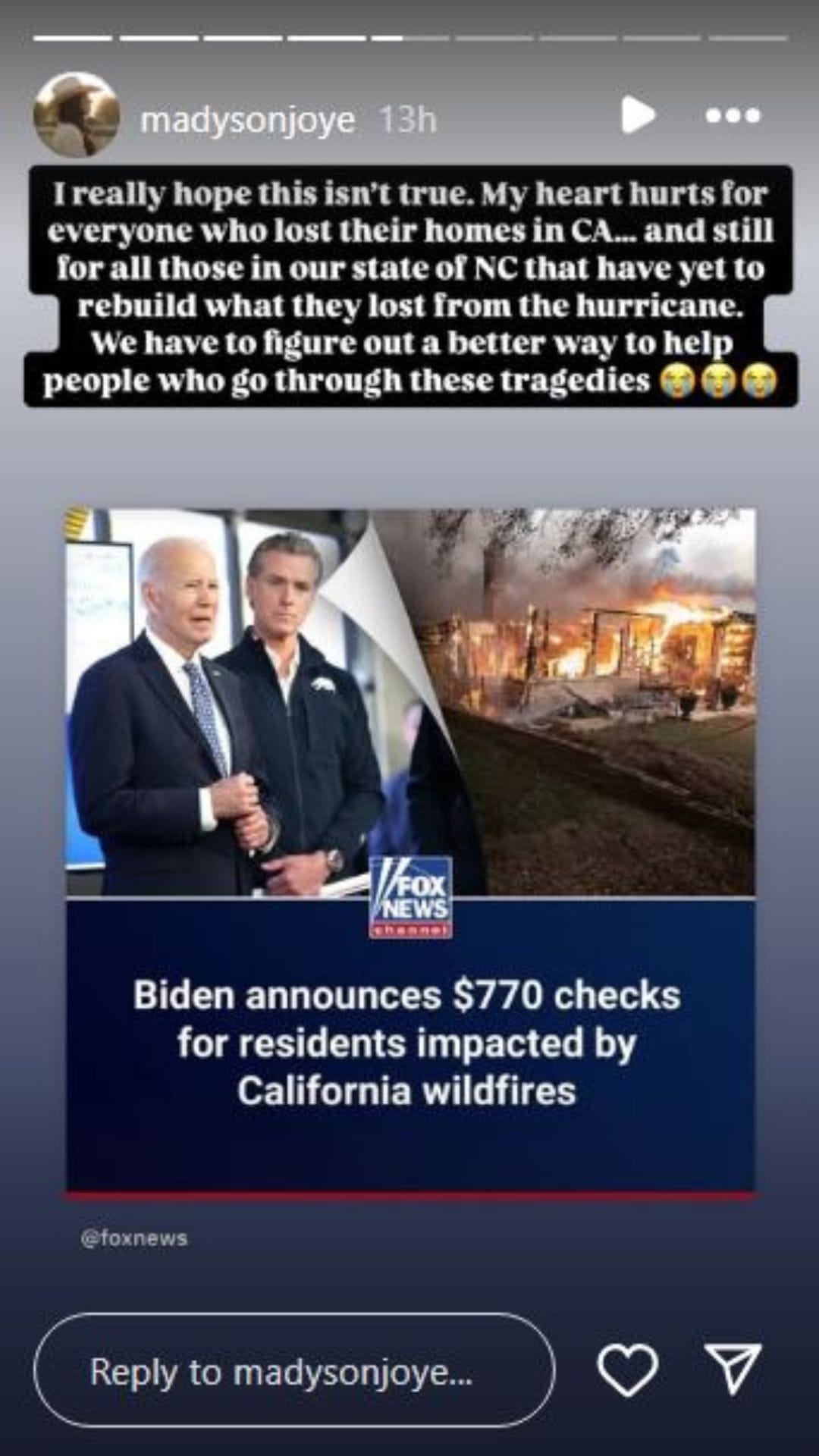 "I hope this isn't true": Ricky Stenhouse Jr.'s wife Madyson voices concern over Joe Biden's ...