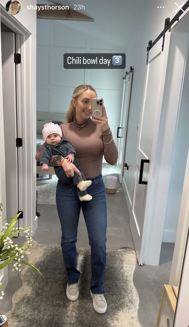 Tanner Thorson’s wife Shaylee shares adorable“Chili Bowl Day 3” update ...