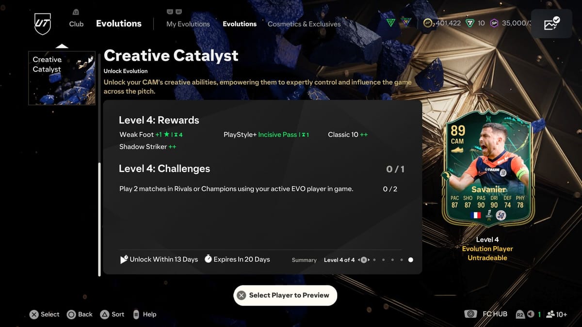 EA FC 25 Creative Catalyst Evolution guide: Best players to use, all upgrades, requirements, and ...