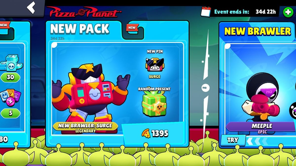 Brawl Stars Pizza Planet event: Pizza Slices details, Surge Lightyear skin, and more