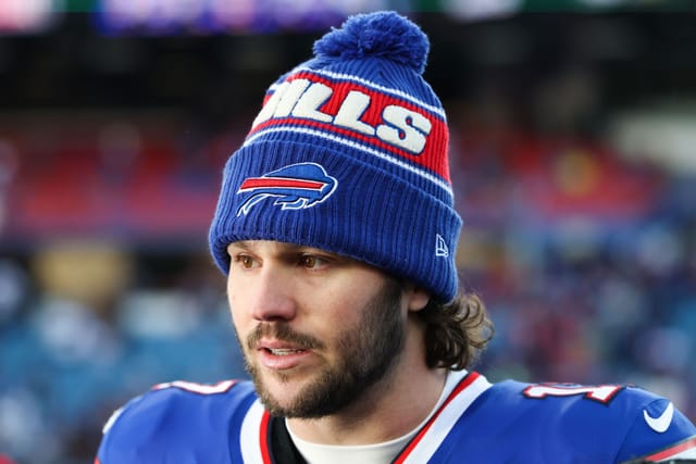 Camera catches Josh Allen's traumatized reaction after Bills fall short of Super Bowl once again ...