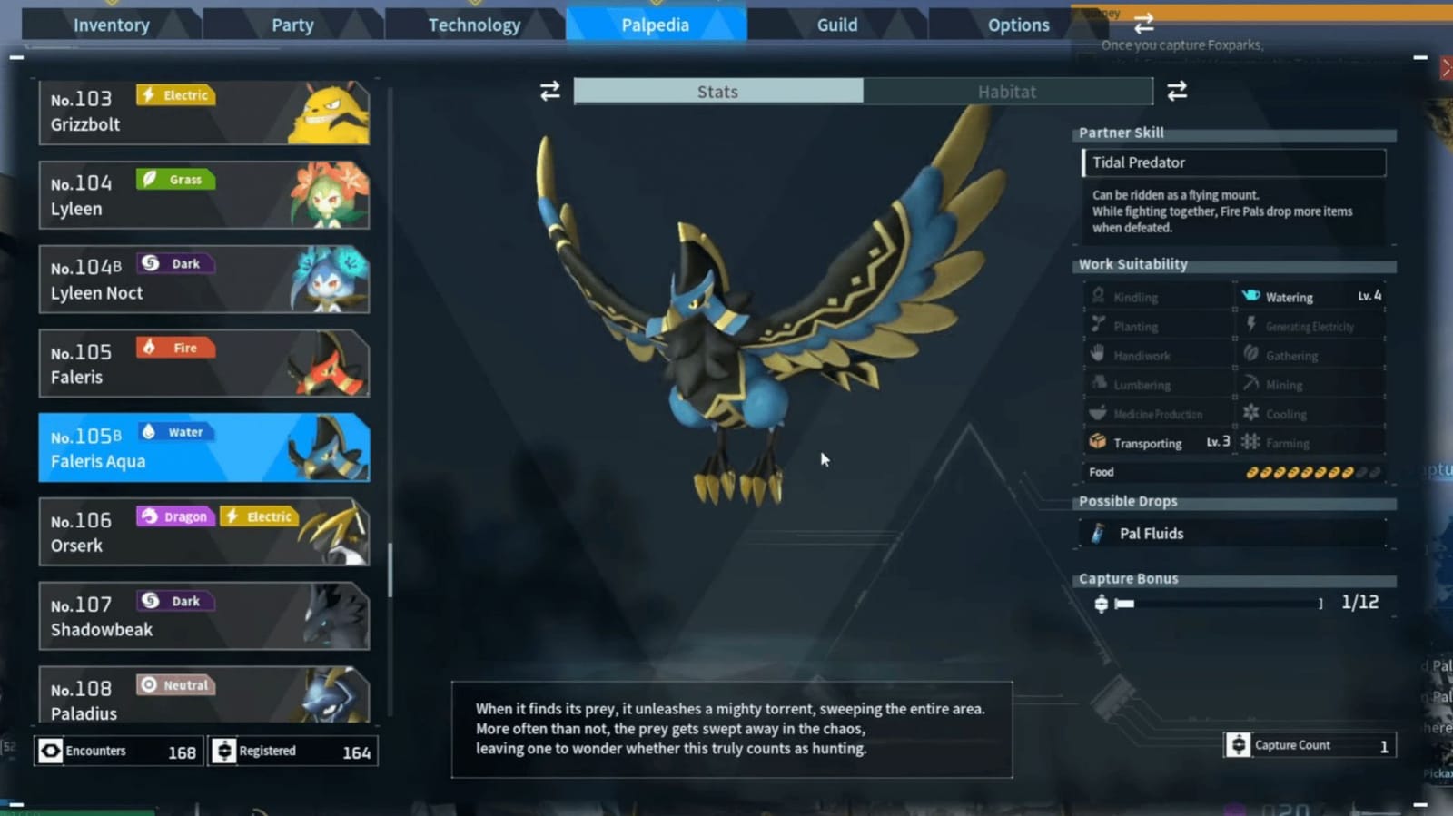 Faleris Aqua in Palworld: Where to find, best skills, and more