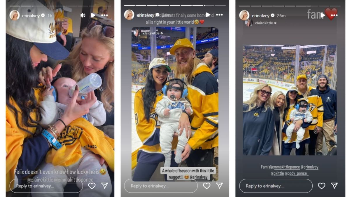 "Doesn't know how lucky he is": Filip Forsberg's eight-month-old son ...