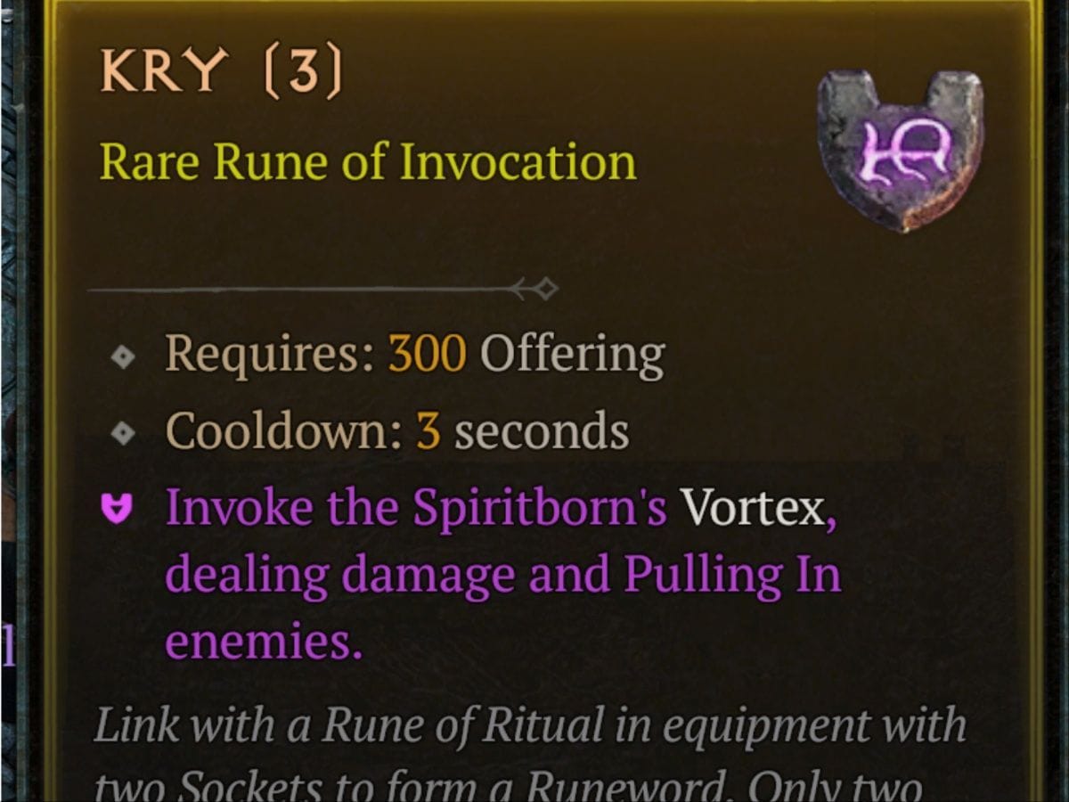 Diablo 4 Runes and Runewords tier list