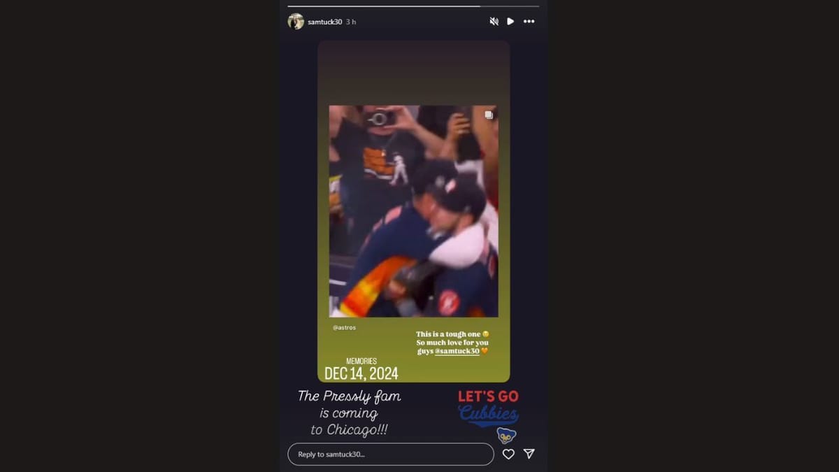 Ryan Pressly's wife makes feelings known about Houston Astros after his ...