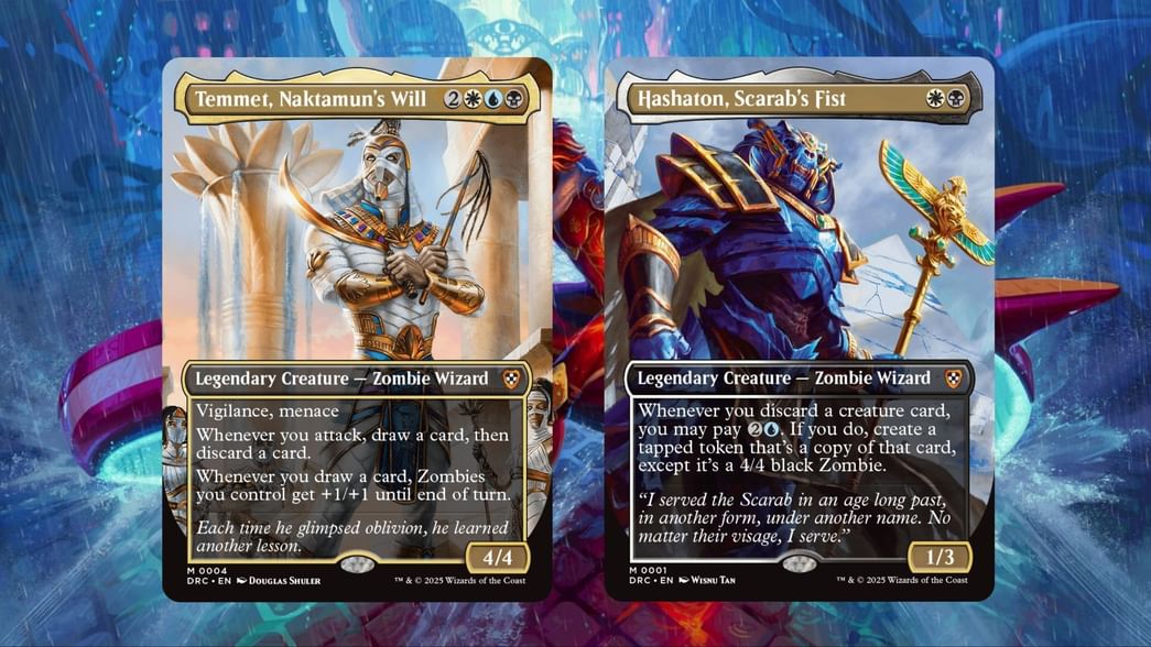 All MTG Aetherdrift Commander precons