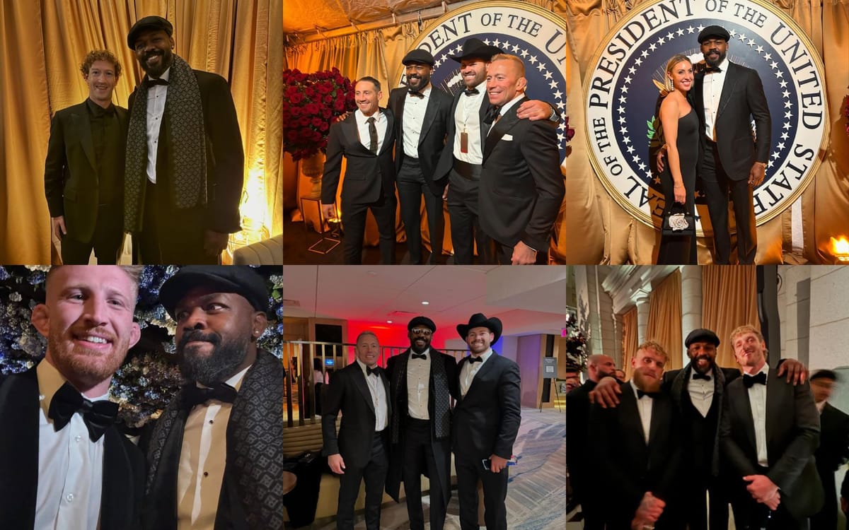 Jon Jones: Photos: Jon Jones shares snaps with Mark Zuckerberg, Paul ...