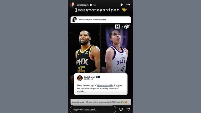 Napheesa Collier’s husband Alex Bazzell acknowledges Kevin Durant’s ...