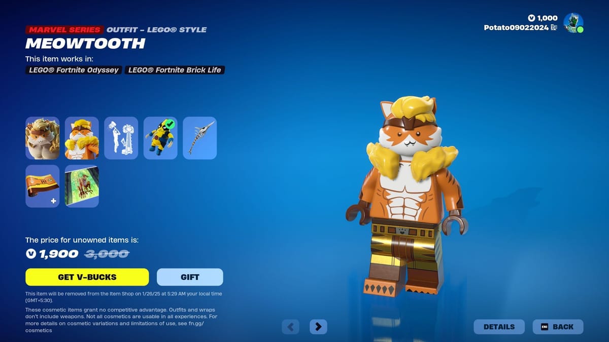 How to get the Meowtooth skin in Fortnite