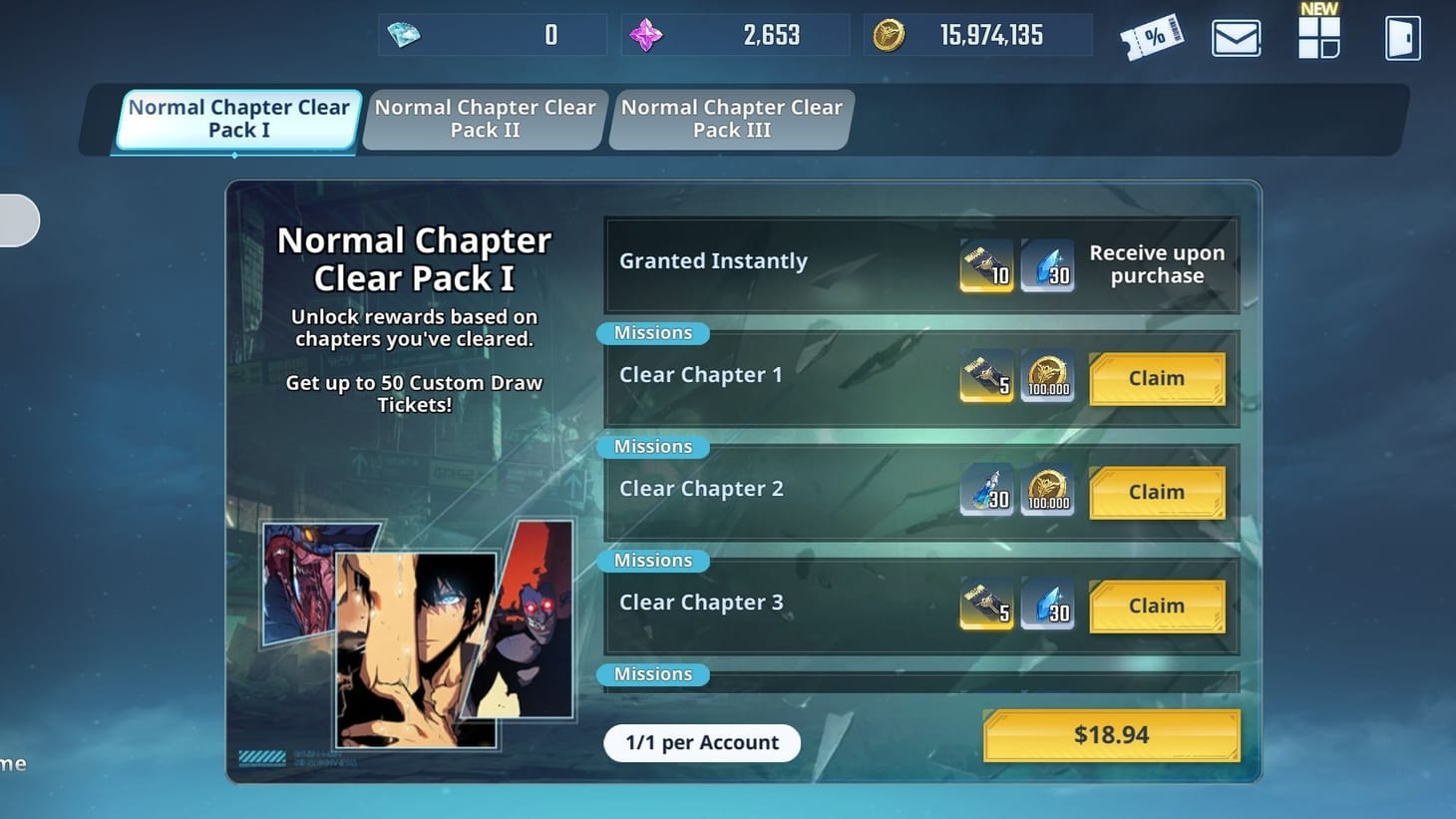 Best packs to get in Solo Leveling Arise January 28 update