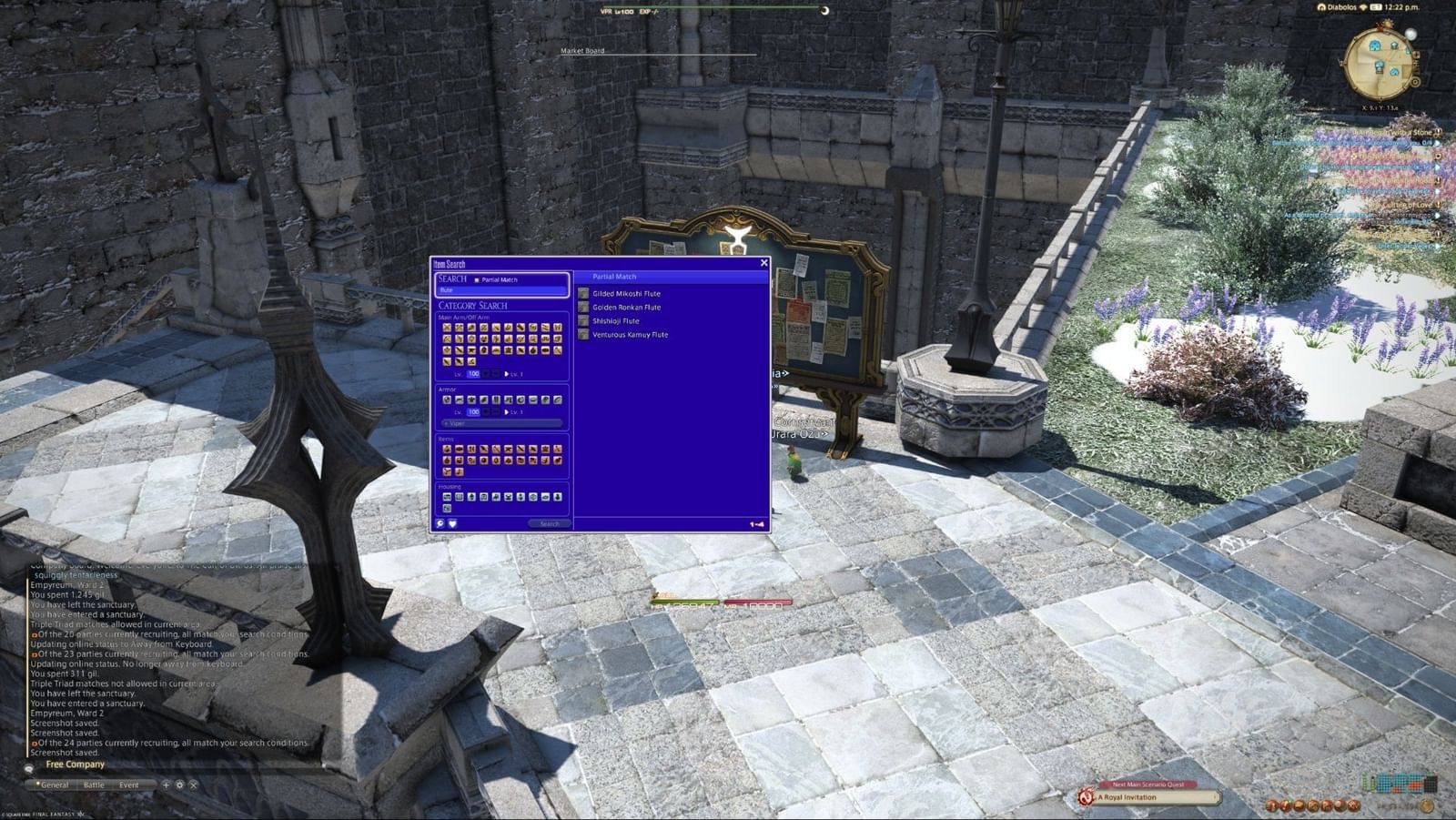 FFXIV: How to use the Market Board