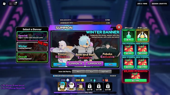 Anime Vanguards Gift Box guide