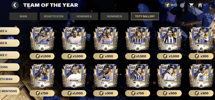 EA FC Mobile TOTY 2025 Week 2 Icons officially announced: Full list, ratings, and Shard requirements