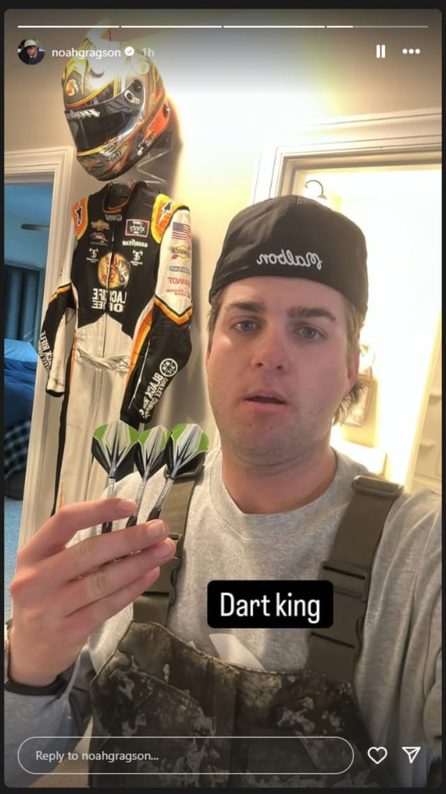 NASCAR driver Noah Gragson reshares darts ace Stephen Bunting’s ...