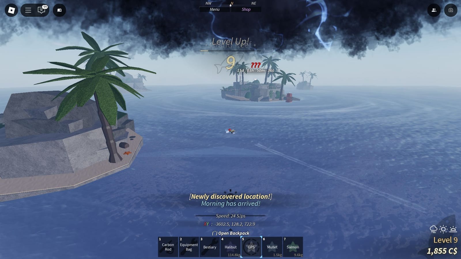 Where is Grand Reef in Fisch?