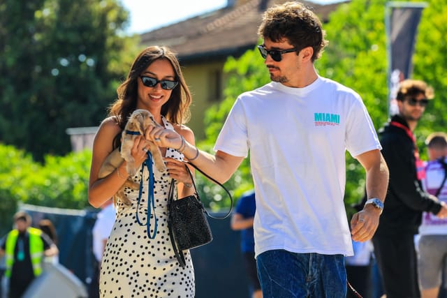 Alexandra Saint-Mleux: Charles Leclerc’s girlfriend shares pet Leo’s ...