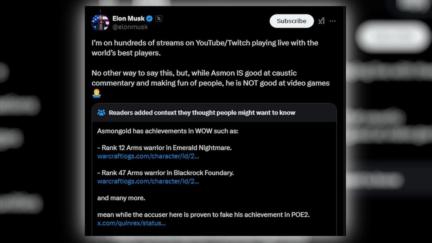 Elon Musk side-steps allegations of piloted Path of Exile 2 account ...