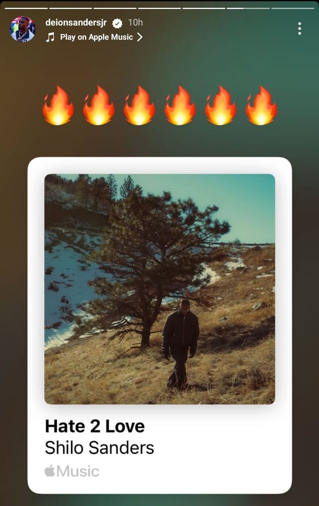 Deion Sanders Jr. reacts as brother Shilo Sanders follows his footsteps ...