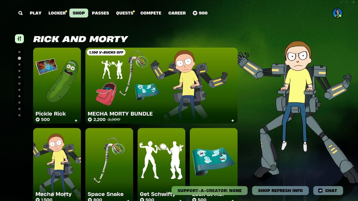 How to get the Mecha Morty skin in Fortnite