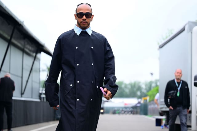 Lewis Hamilton's first post outside Ferrari headquarters in Maranello ...