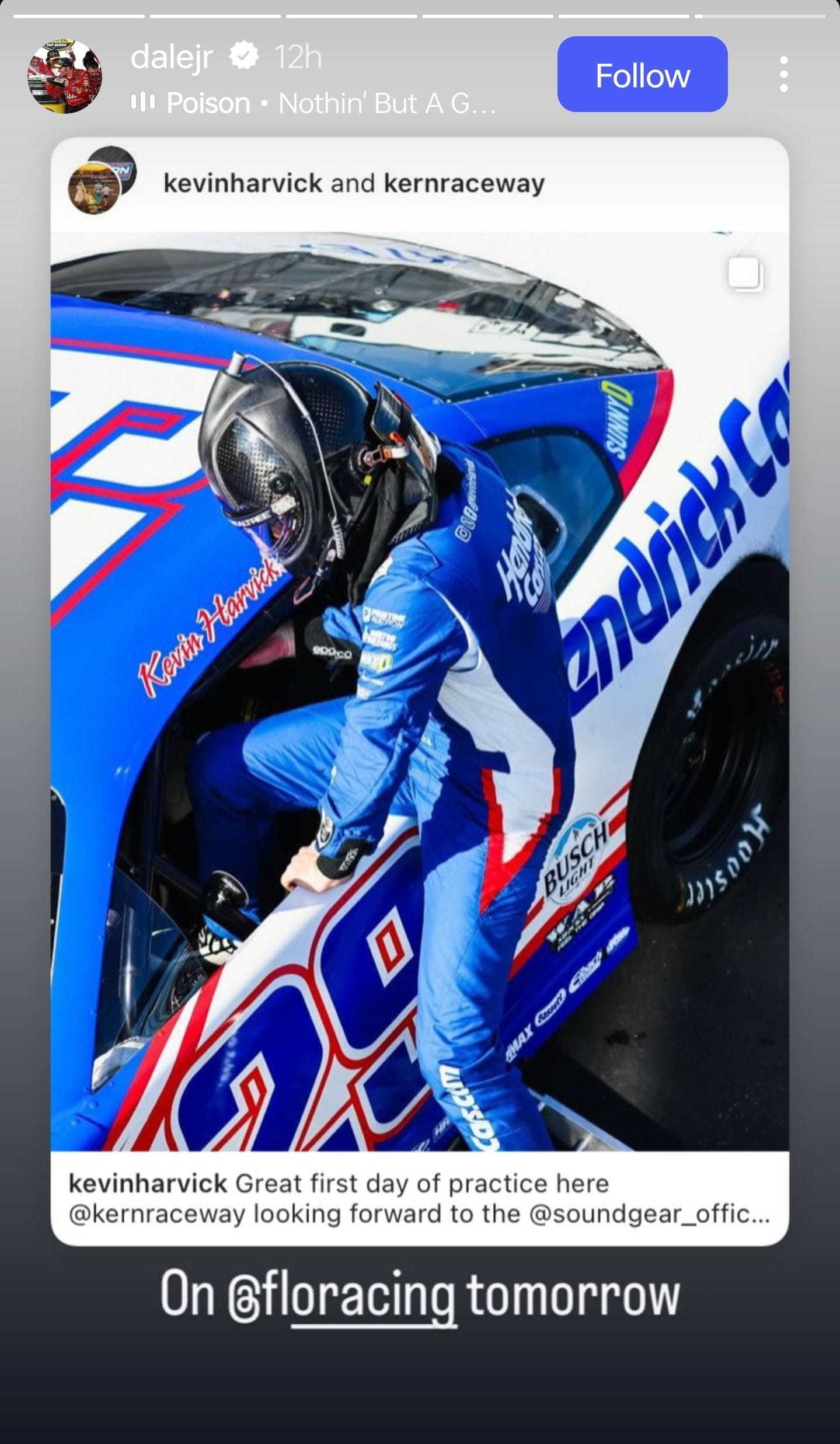 Dale Earnhardt Jr. hypes up Kevin Harvick ahead of the NASCAR champion ...