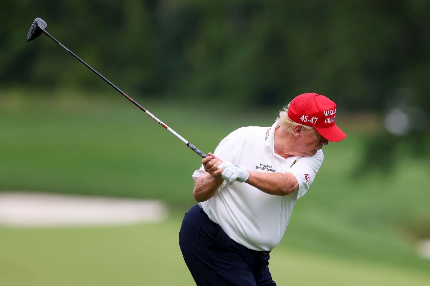 President-elect Donald Trump shoots an impressive 68 to win senior club ...