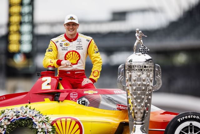 Watch: Josef Newgarden flaunts his Baby Borg trophy commemorating his ...