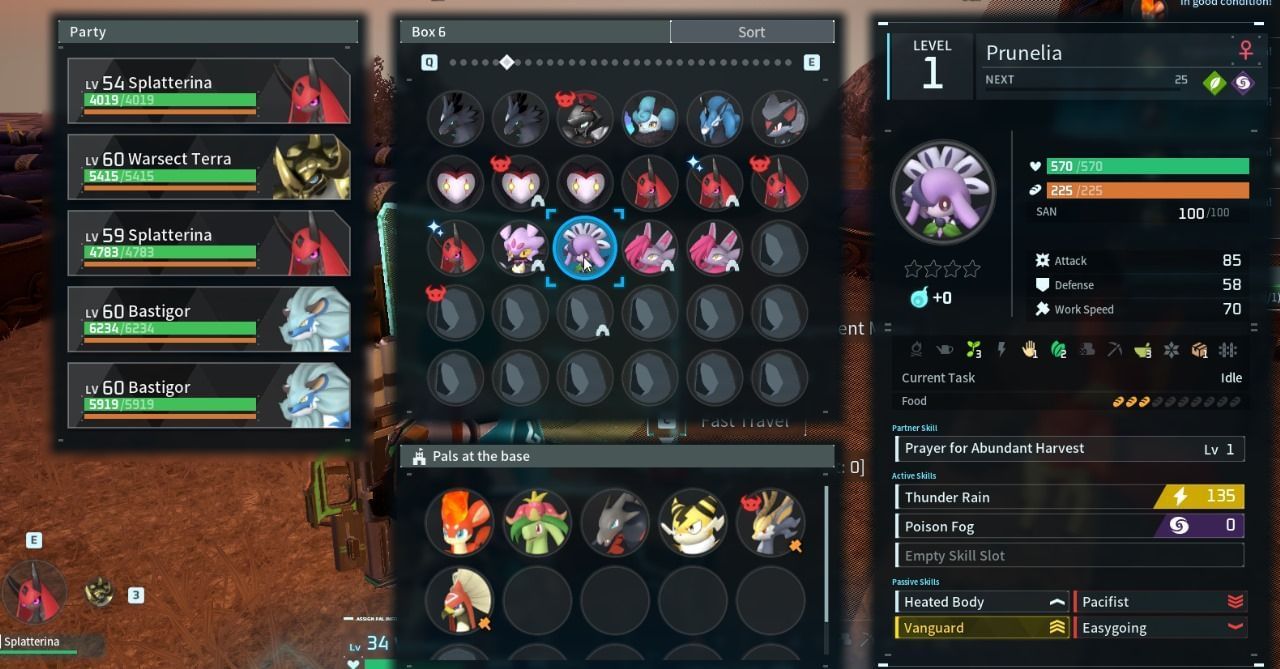 Prunelia in Palworld: Where to find, skills, item drops, and more