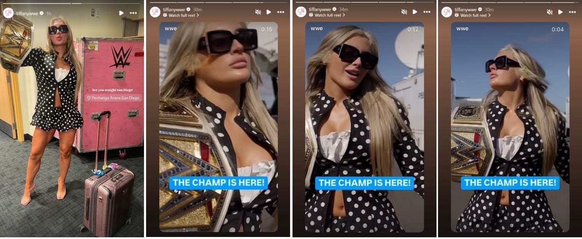 Photos: Tiffany Stratton shares backstage update ahead of WWE SmackDown ...