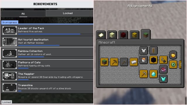 Minecraft Java advancements vs Bedrock achievements: What's the difference?