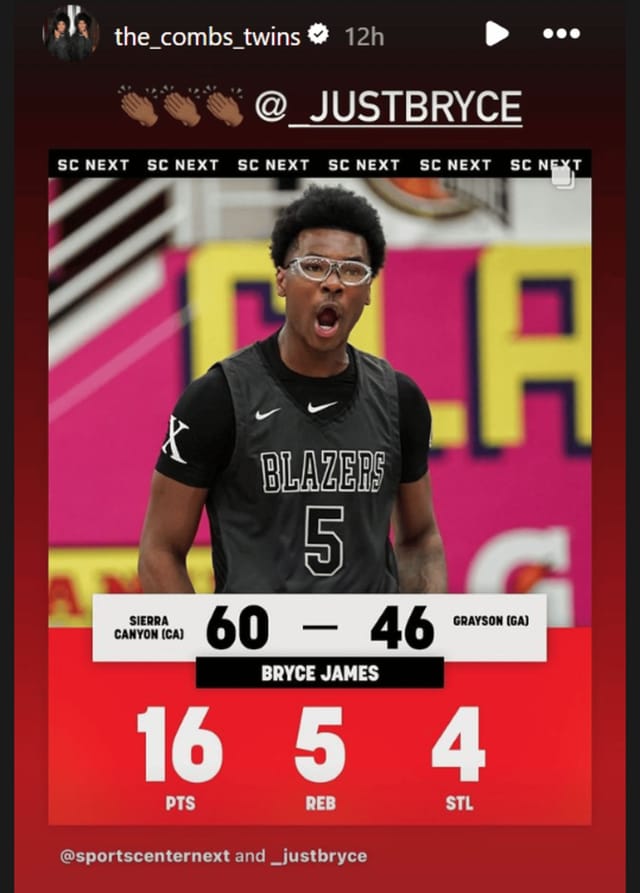 Sean ‘Diddy’ Combs’ twin daughters react as LeBron James’ son Bryce ...